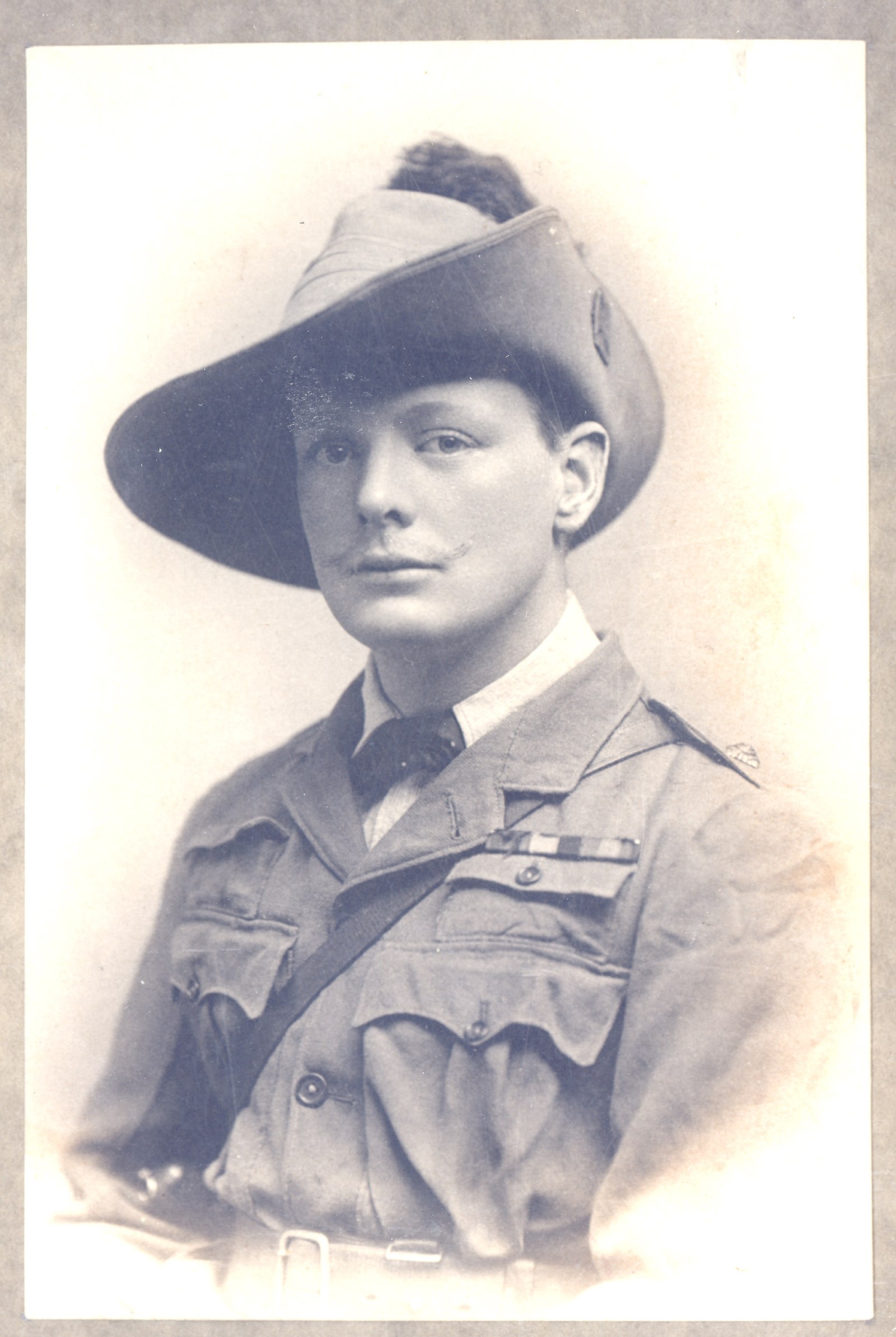 Churchill in the uniform of the South African Light Horse unit, 1900 ...