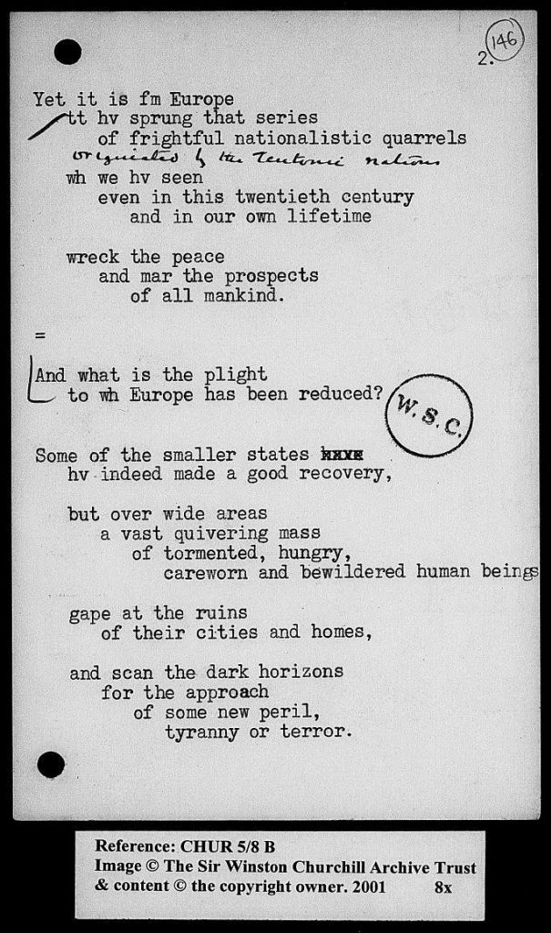 Churchill Speech at Zurich 2 - International Churchill Society