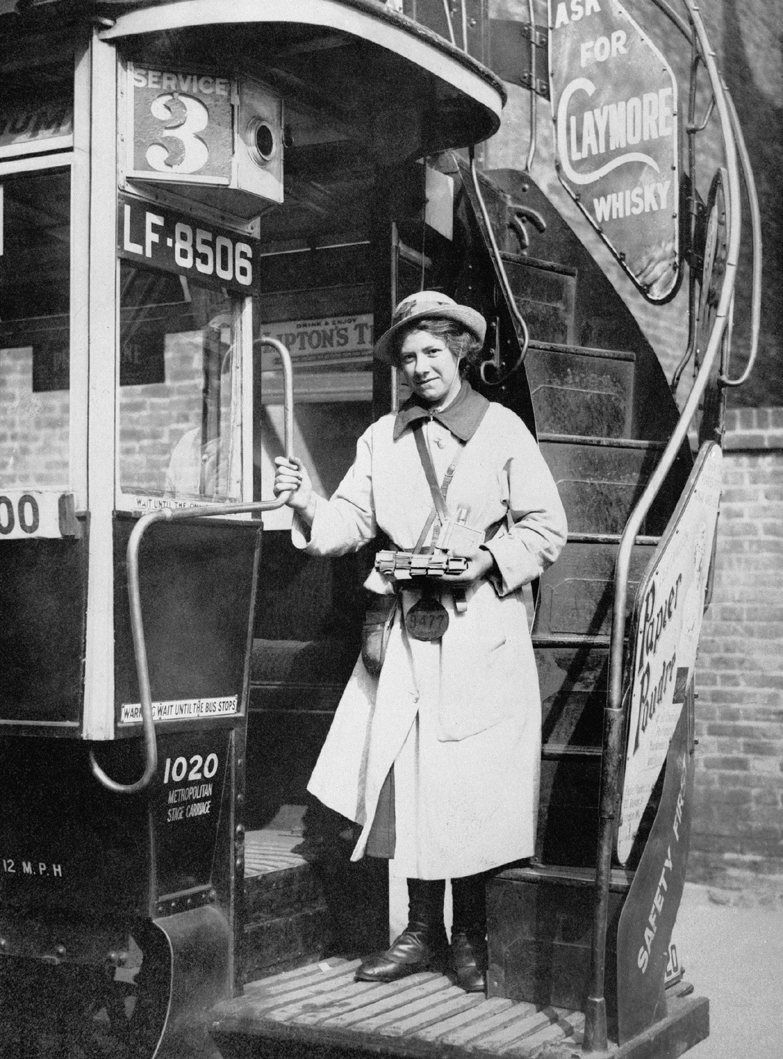 Omnibus Company bus conductress - International Churchill Society