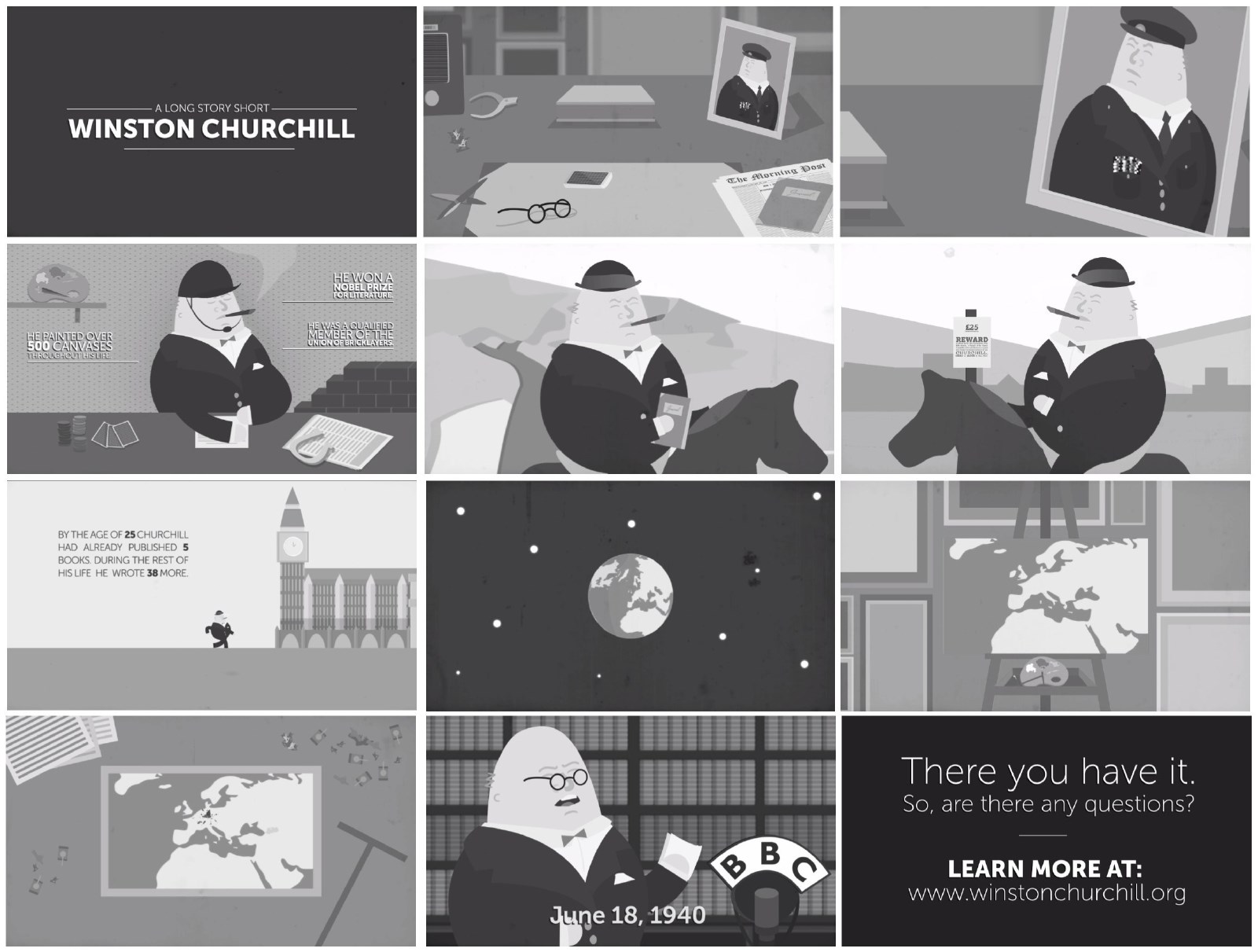 Winston Churchill Animation by Oliwia Wojcik - International Churchill ...