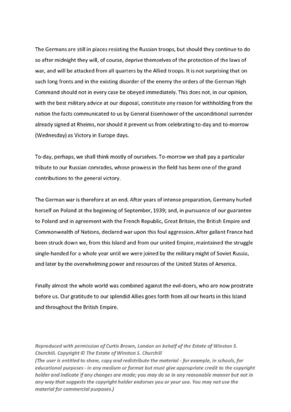 Transcript of 'Unconditional Surrender' page 2 - International ...