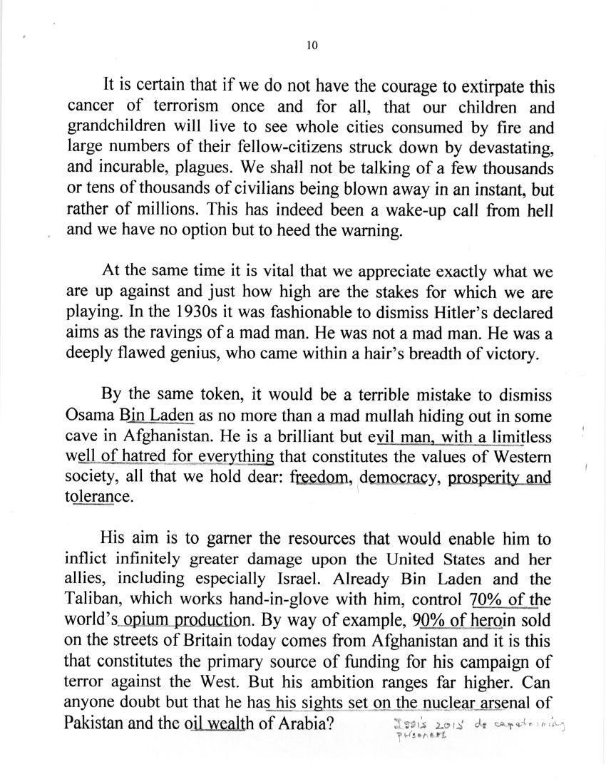 Confronting the Challenge of Terrorism speech 10 - International ...
